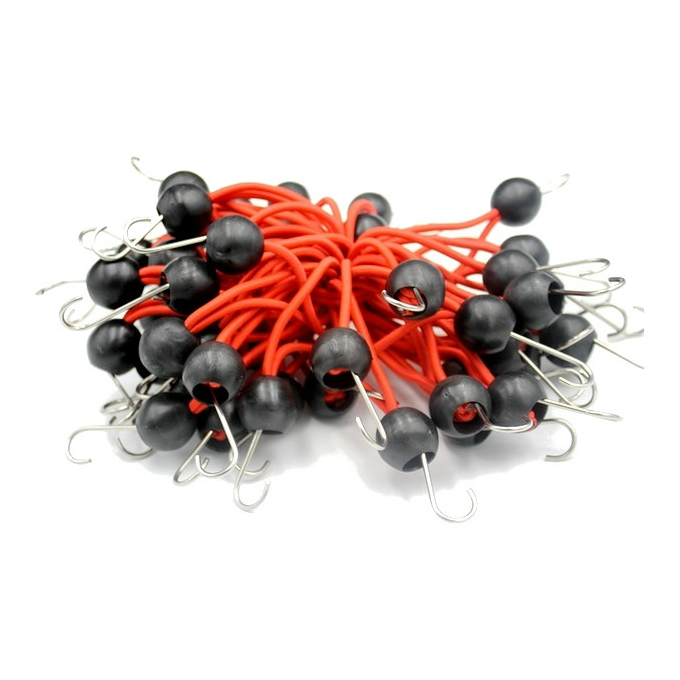 Gumki montażowe z haczykiem do plandek 30 cm - 10 sztuk - HOMENO